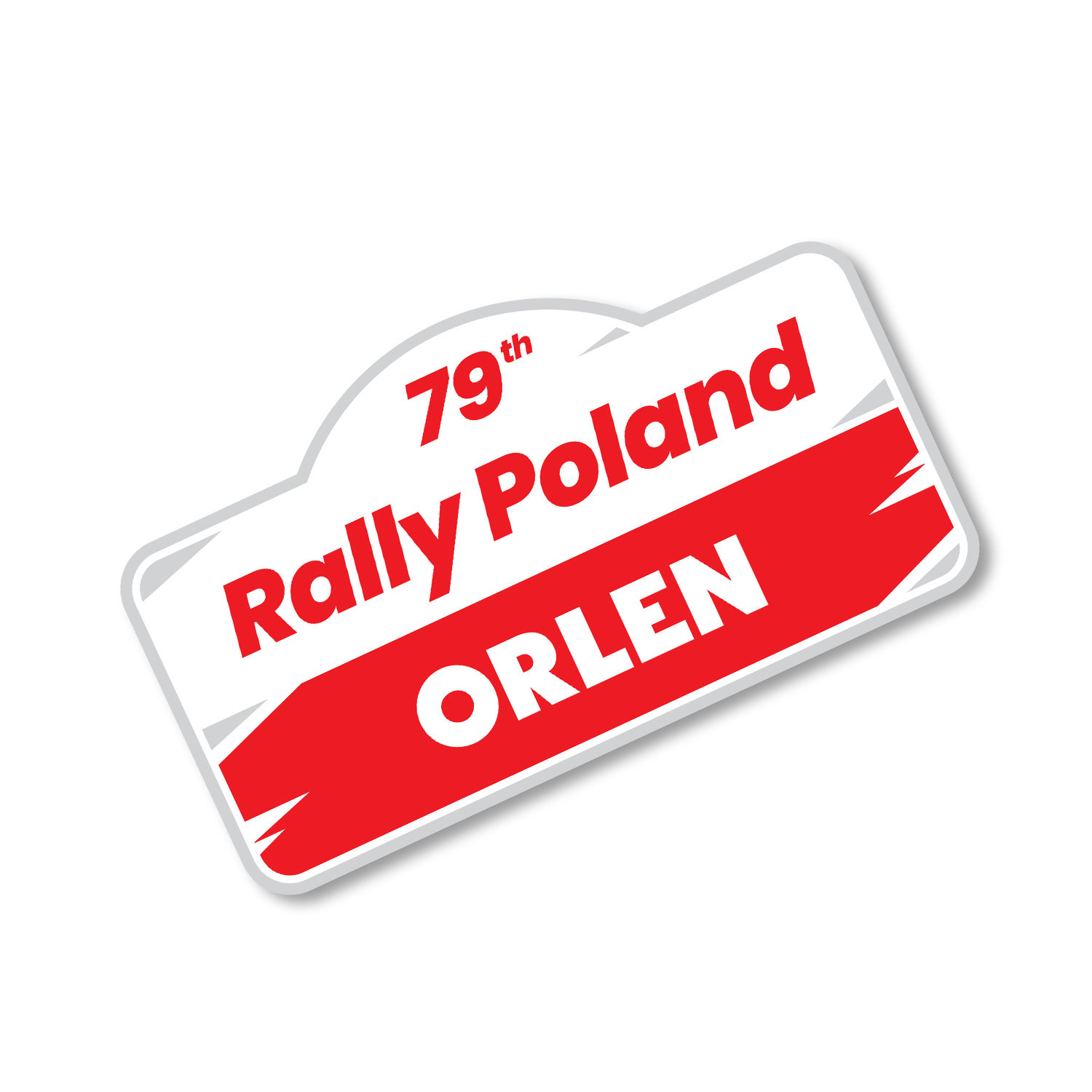 Naklejka pamiątkowa duża Rally Poland ERC 2023 | Gadżety \ Naklejki ...