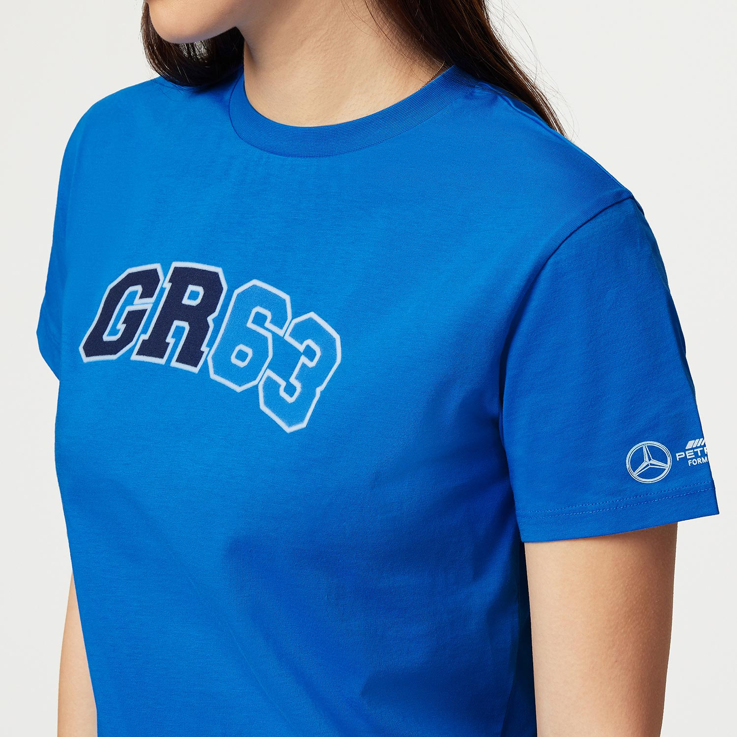 T-shirt damski George Russell Logo Mercedes AMG F1 | Odzież \ Koszulki ...